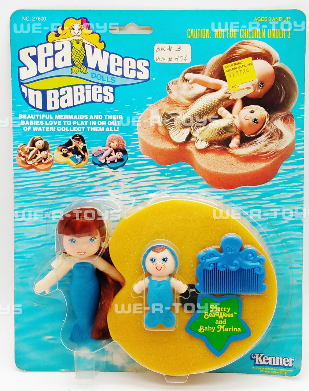 Sea-Wees 'N Babies Merry and Baby Marina Dolls Kenner 1980 NRFP - We-R-Toys