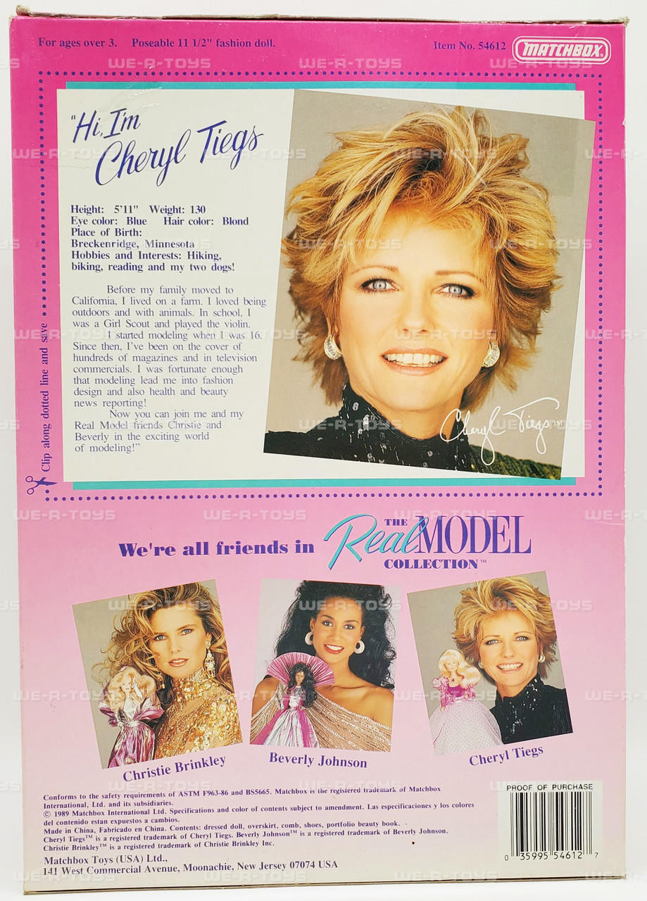 The Real Model Collection Cheryl Tiegs Doll 1989 Matchbox No 54612 NRFB ...