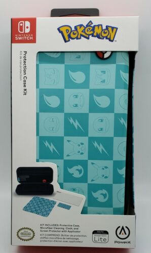 Pokémon Checkerboard: Turquoise Protection Case Kit Nintendo Switch ...