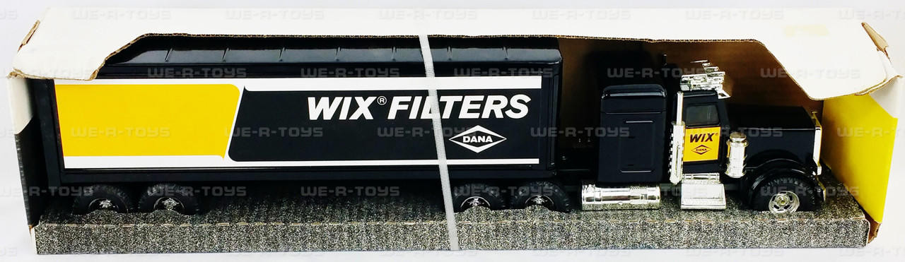 ERTL Wix Filters Dana Semi-truck ERTL 1990 Black & Yellow NRFB - We-R-Toys