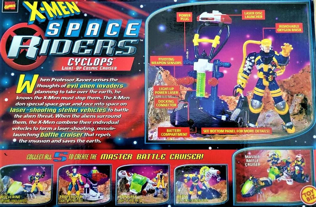 Marvel X-Men Space Riders Cyclops Action Figure with Cosmic Cruiser ...