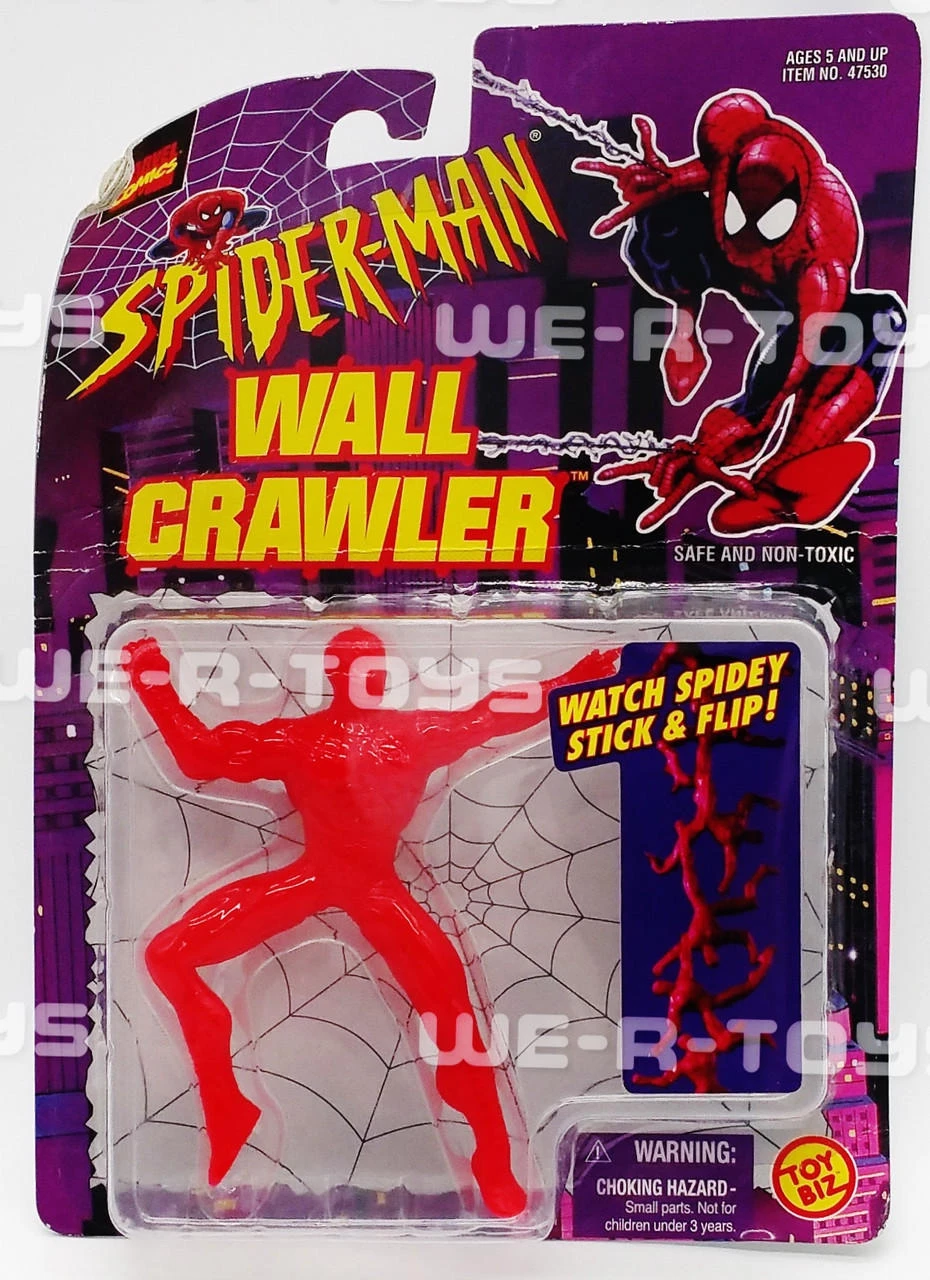 Marvel's Spider-Man Wall Crawler Figure Toy Biz 1997 No. 47530 NRFP ...