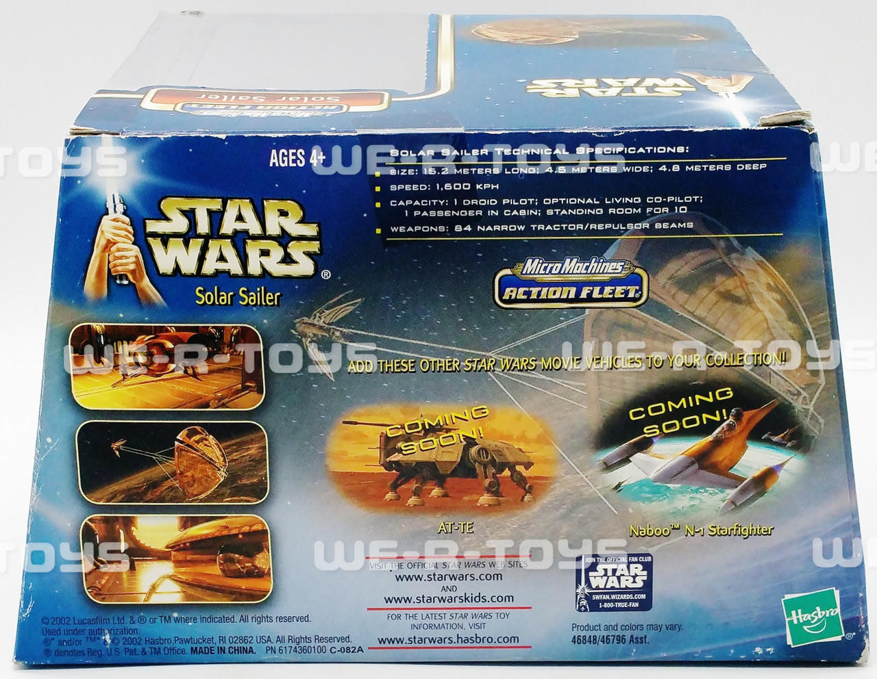 Star Wars Micro Machines Action Fleet Solar Sailer Vehicle Hasbro 2002 ...