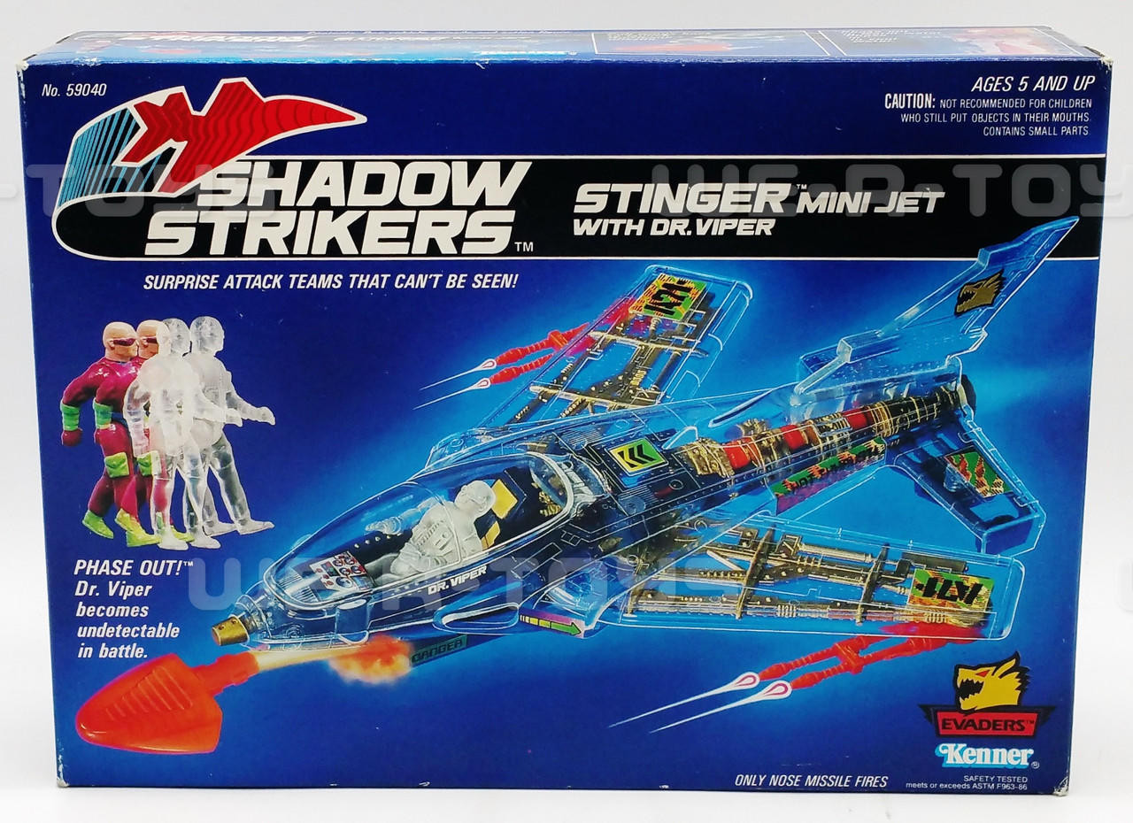 Shadow Strikers Stinger Mini Jet With Dr. Viper Figure Kenner 1990 No ...