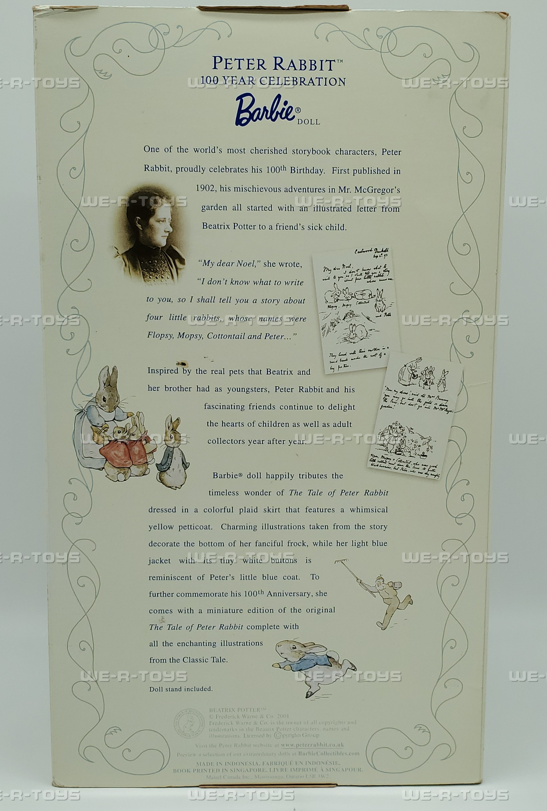 Barbie Peter Rabbit 100 Year Celebration Collector Edition Doll Mattel ...