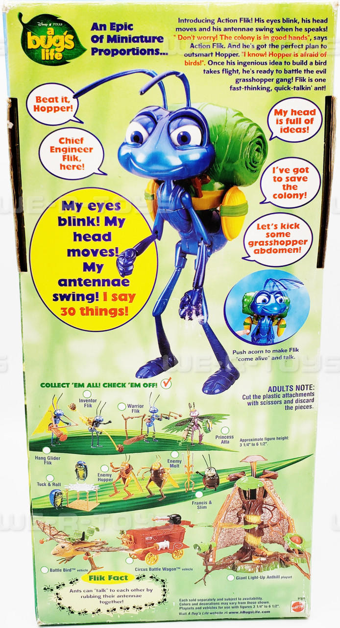 Disney Pixar A Bug's Life Action Flik Deluxe Movin' & Talkin' Ant ...
