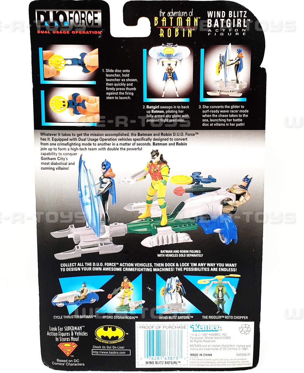 The Adventures of Batman & Robin Duo Force Wind Blitz Batgirl Action ...
