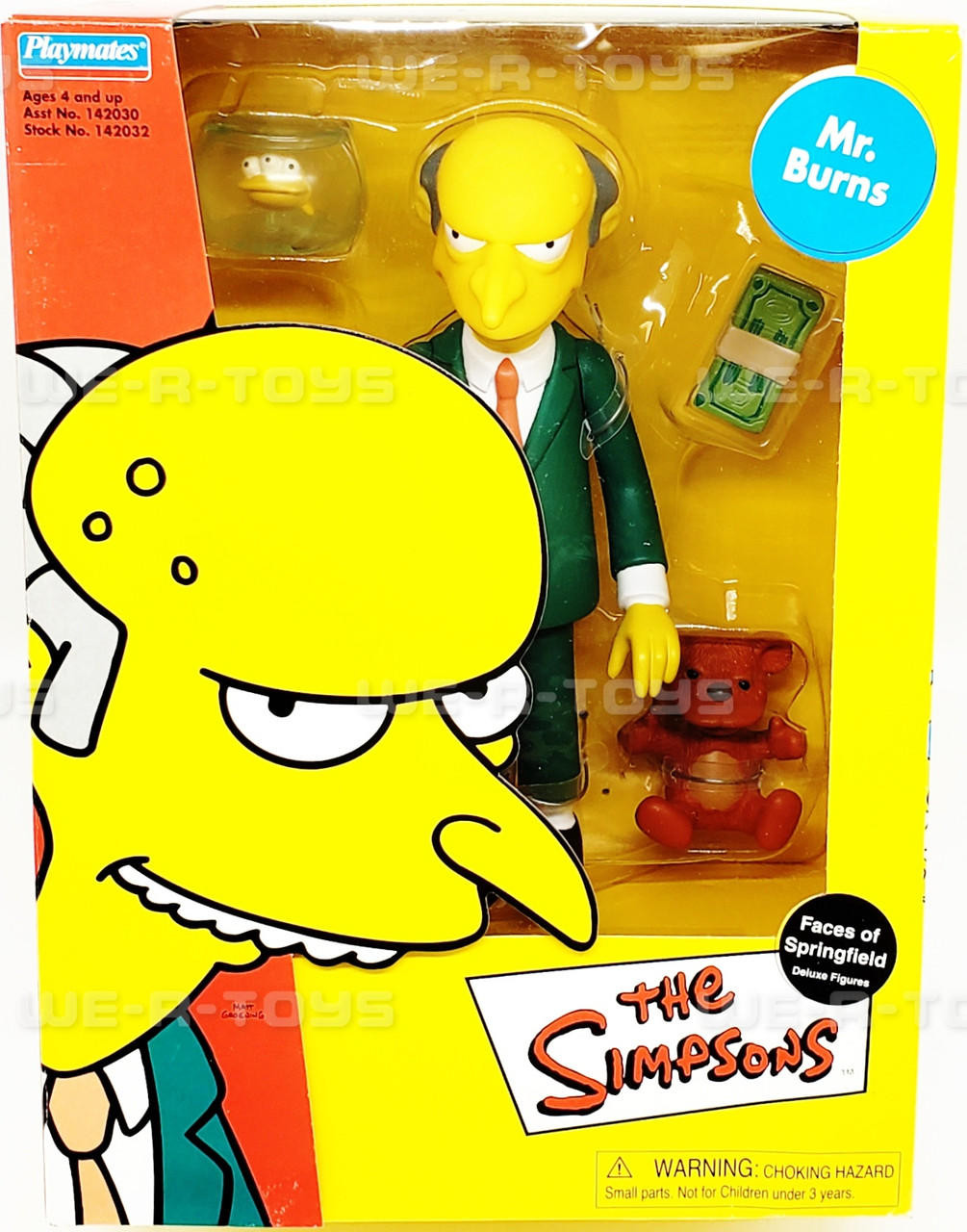 The Simpsons Face of Springfield Collection Mr. Burns Deluxe Figure ...