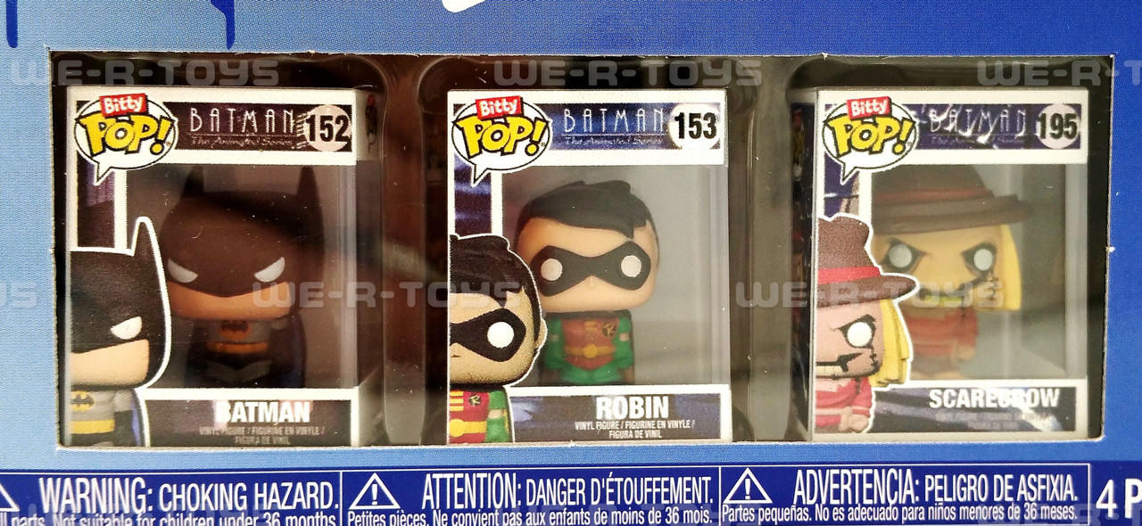 Funko Bitty Pop! 4 Pack DC Batman Robin Scarecrow and Mystery Bitty Pop ...