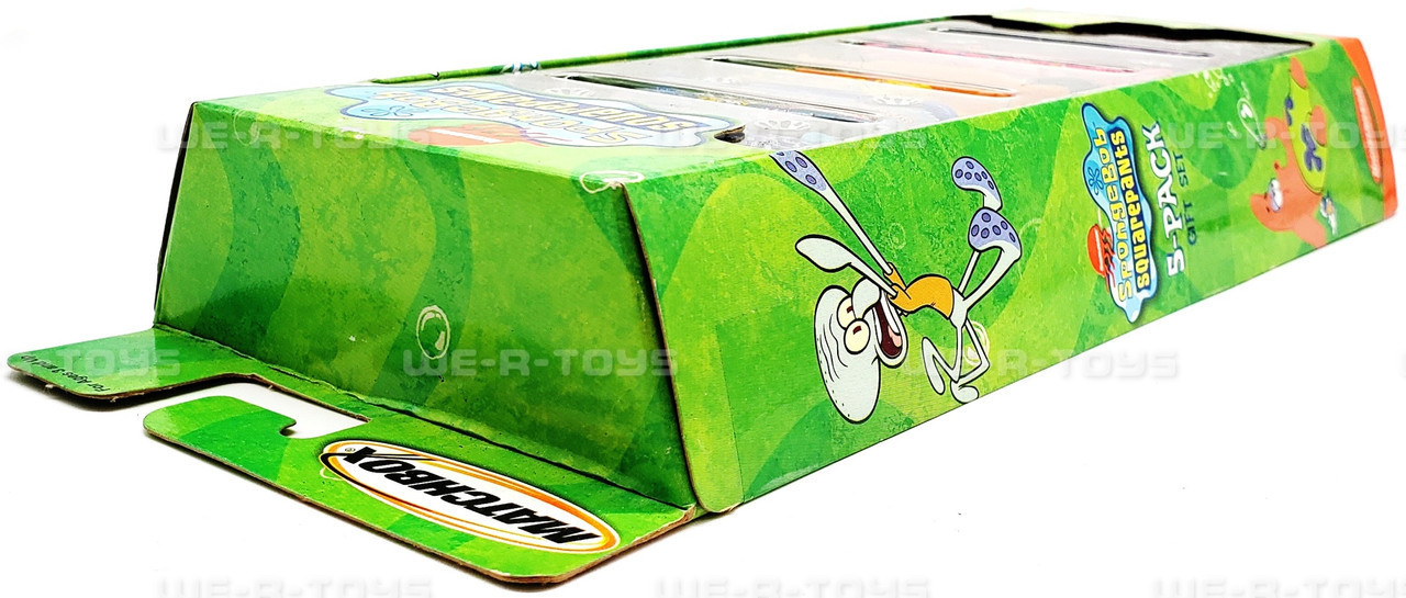 Matchbox SpongeBob Squarepants 5 Vehicle Pack 2002 Mattel #91947 NEW ...