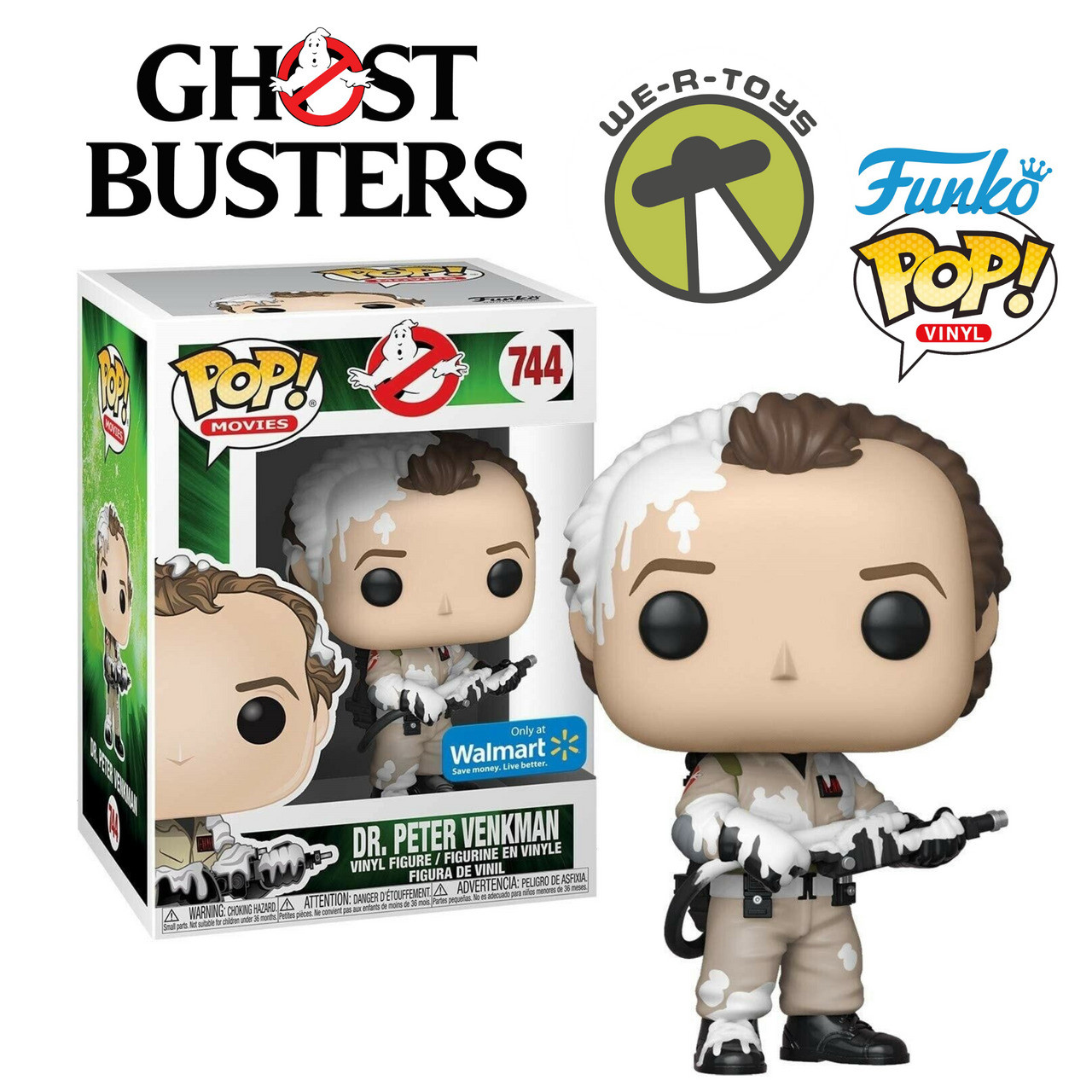 Funko Pop! Movies 744 Ghostbusters Dr. Peter Venkman Exclusive Vinyl ...