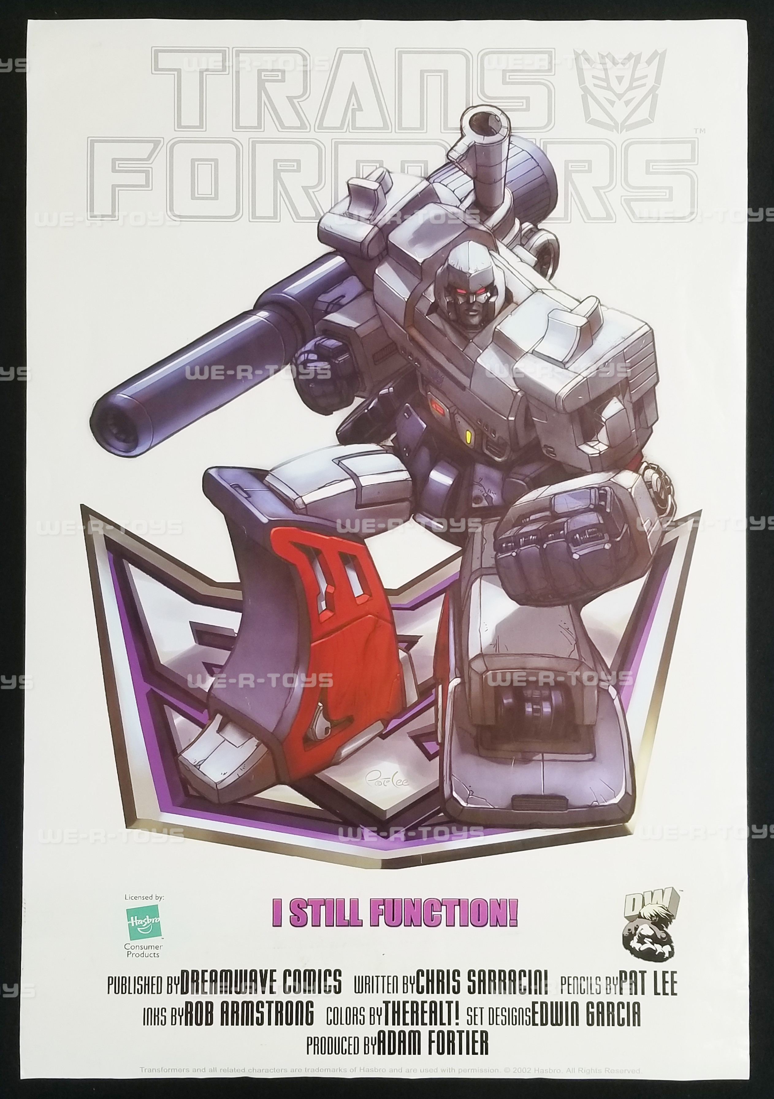 Transformers I Still Function Poster Hasbro Dreamwave Comics 2002 Art ...