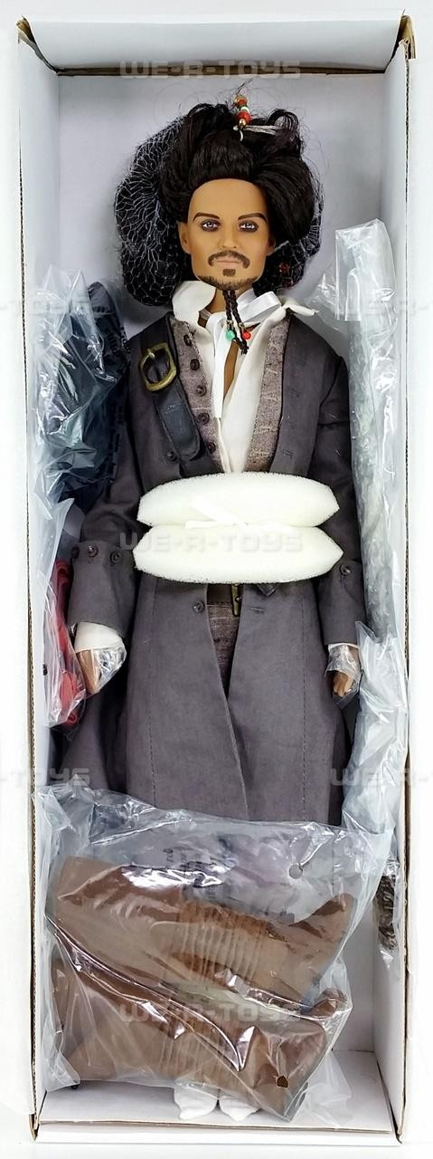 Captain Jack Sparrow Johnny Depp Pirates of the Caribbean 17" Doll ...