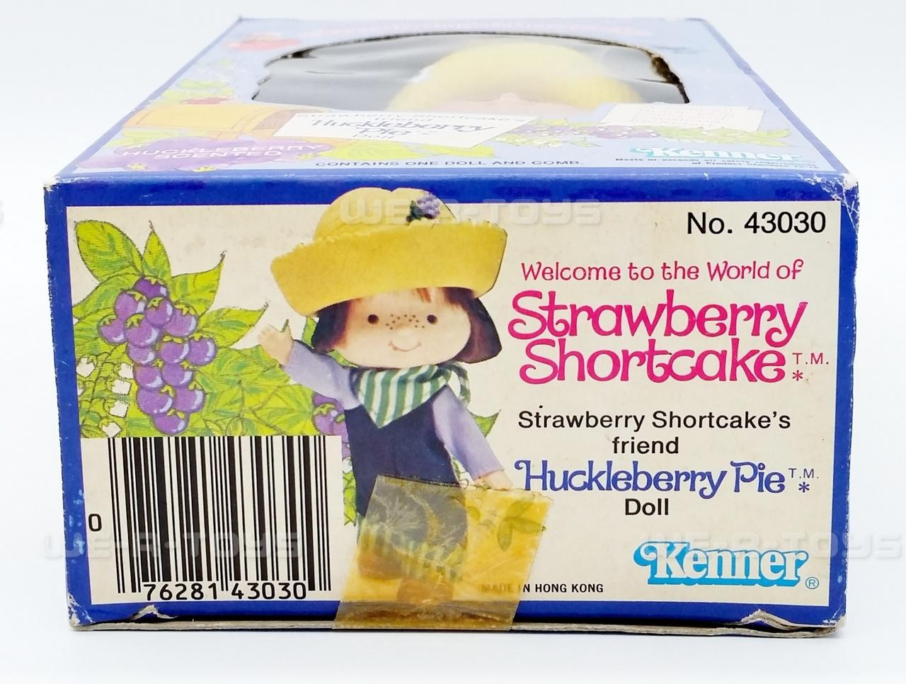 Strawberry Shortcake Huckleberry Pie 5" Doll 1980 Kenner No. 43030 NEW ...