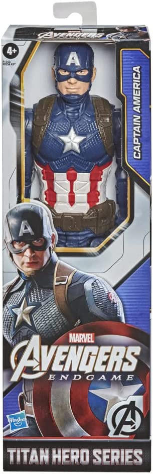 Marvel Avengers Endgame Titan Hero Series Captain America 12" Action ...