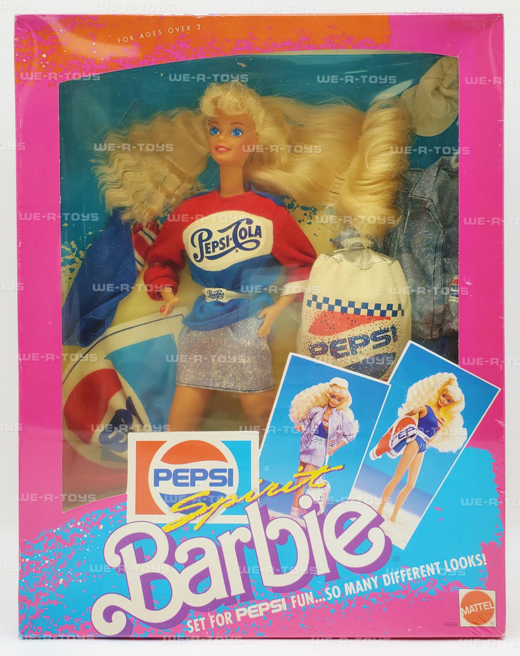 Barbie Pepsi Spirit Doll 1989 Mattel No 4869 NRFB - We-R-Toys