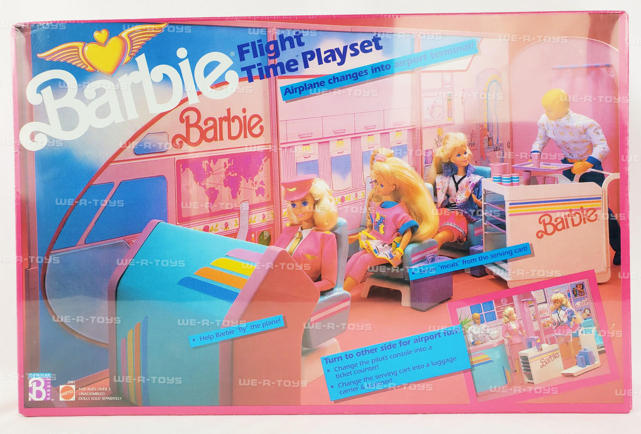 Barbie Flight Time Playset 1989 Mattel No 2081 NRFB - We-R-Toys