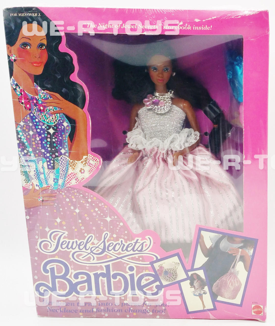 Barbie Jewel Secrets Doll African American Mattel 1986 No. 1756 NRFB ...