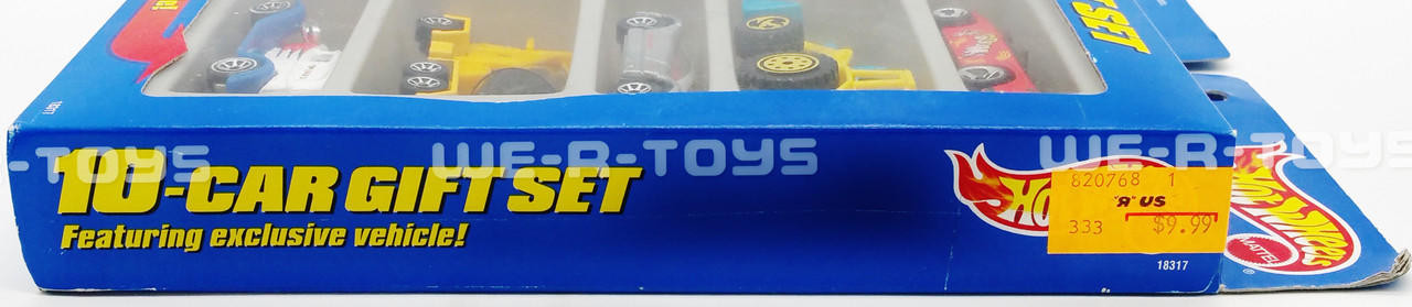 Hot Wheels 10-Car Gift Set Featuring Exclusive Toys "R" Us Vehicle 1997 ...