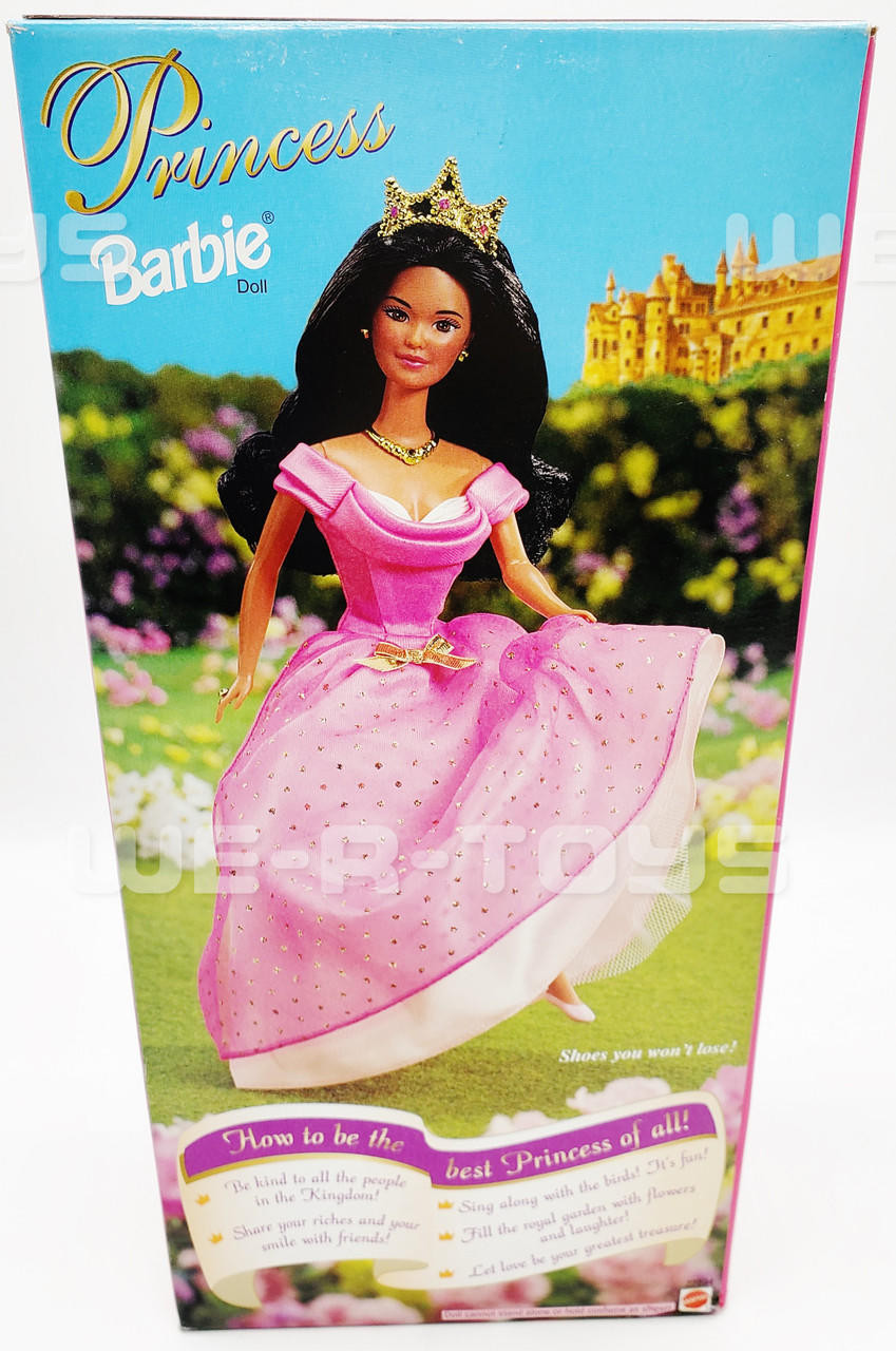 Barbie Royal Princess Doll Mattel Pink Dress Brunette1998 #22893 NEW ...
