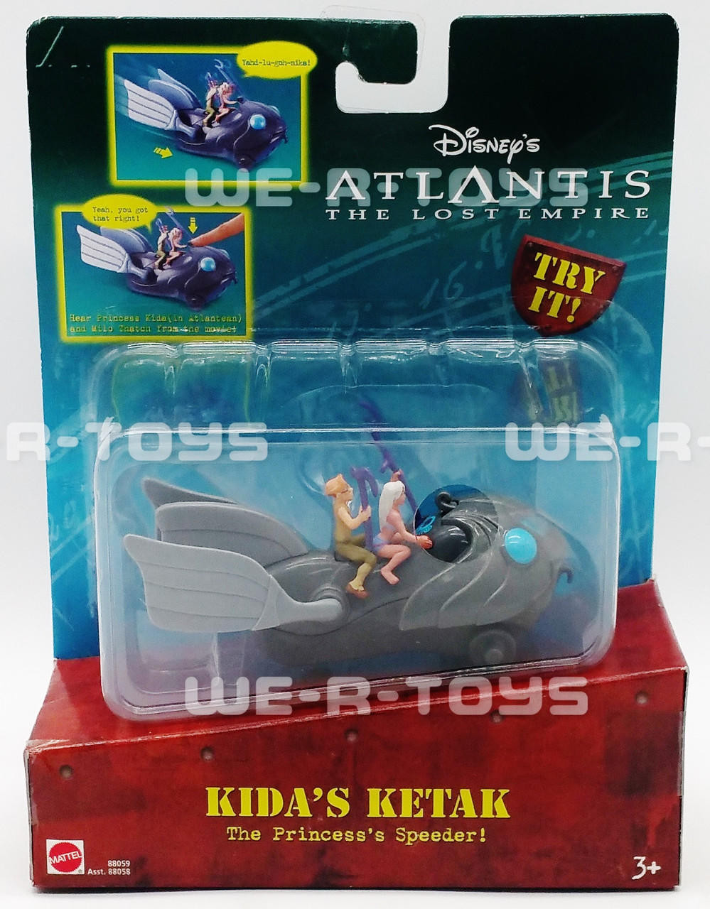 Disney's Atlantis the Lost Empire Kida's Ketak Vehicle Mattel 2000 ...