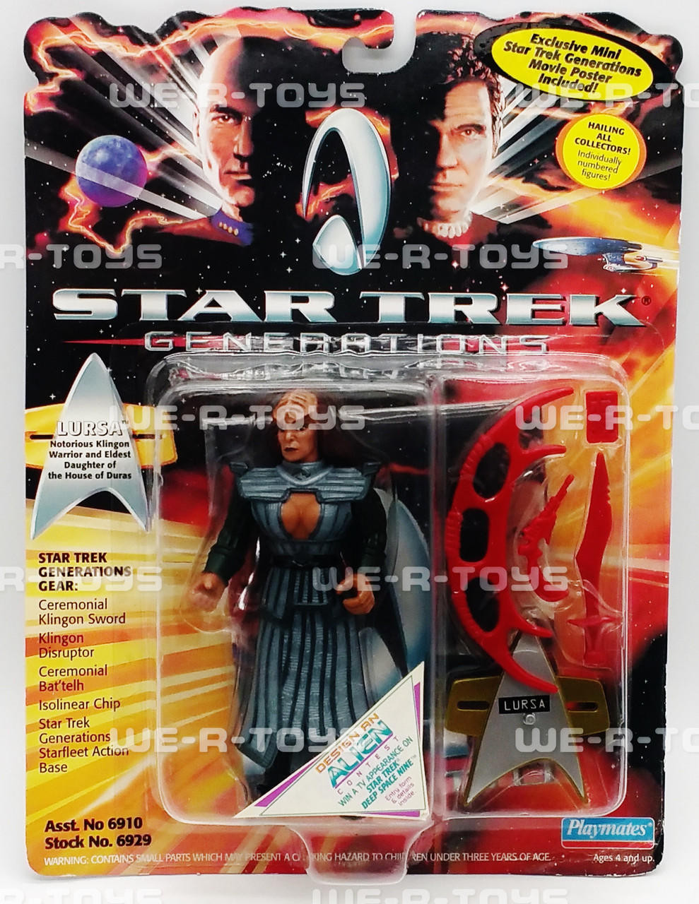 Star Trek Generations Lursa Action Figure Playmates 1994 #6929 NRFP ...