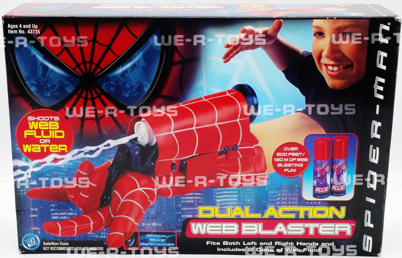 Marvel's Spider-Man Dual Action Web Blaster Toy Biz 2001 No. 43735 NRFB ...