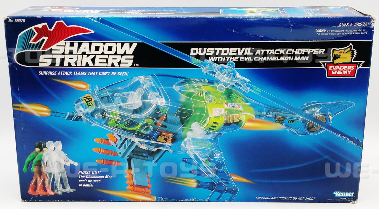 Shadow Strikers Dustdevil Attack Chopper W/ Chameleon Man Figure Kenner ...