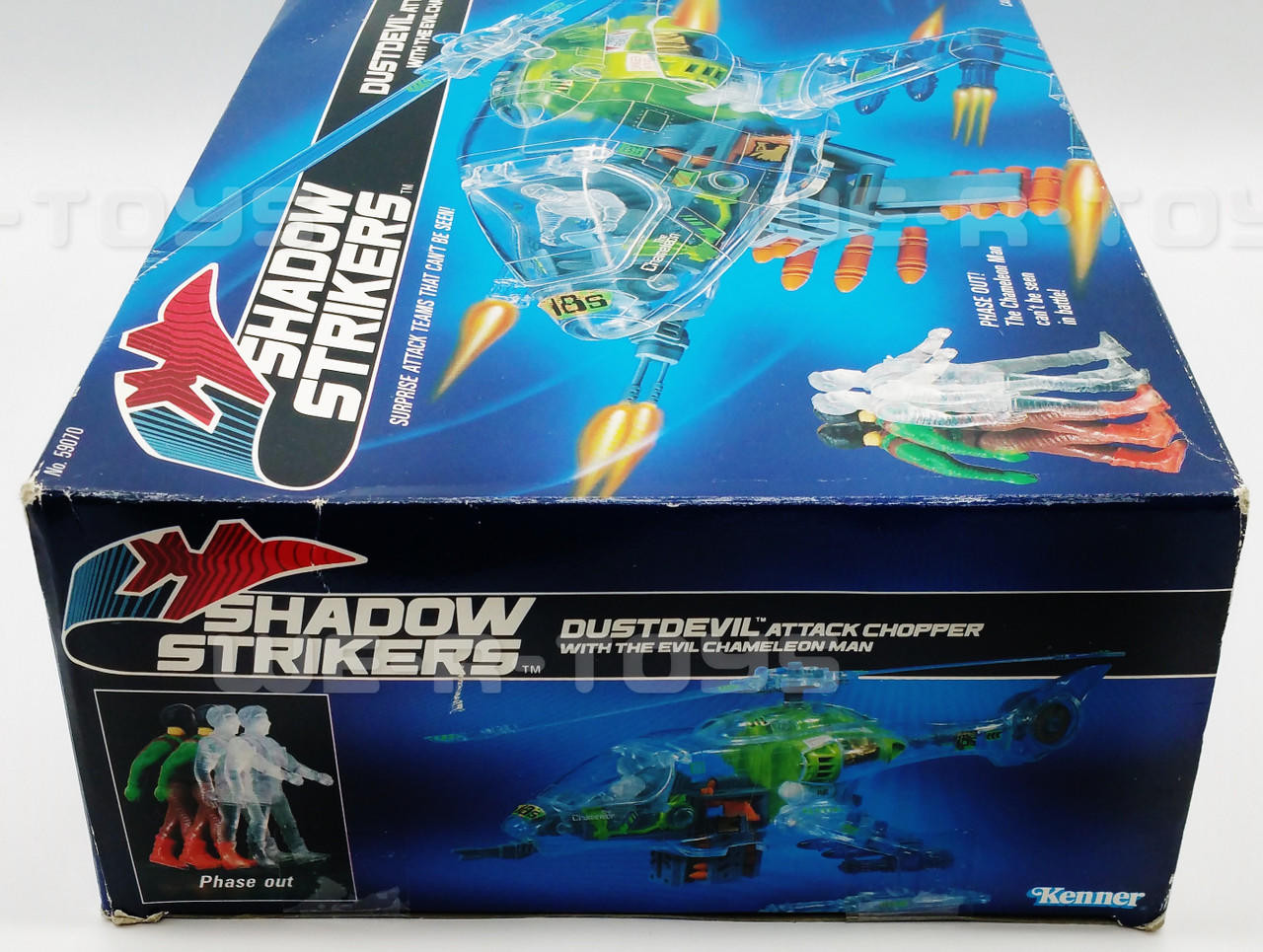 Shadow Strikers Dustdevil Attack Chopper W/ Chameleon Man Figure Kenner ...