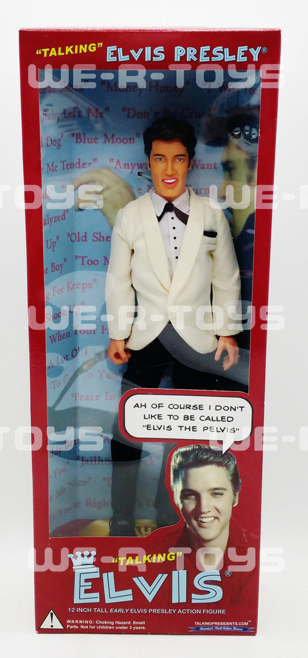 Talking Elvis Presley 12" Doll White Jacket No. 10836 NRFB - We-R-Toys