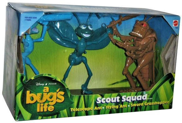 Disney Pixar A Bug's Life Scout Squad Figure Set 1998 Mattel 19345 - We ...