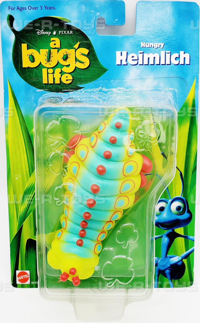Disney Pixar A Bug's Life Hungry Heimlich the Caterpillar Figure Mattel ...