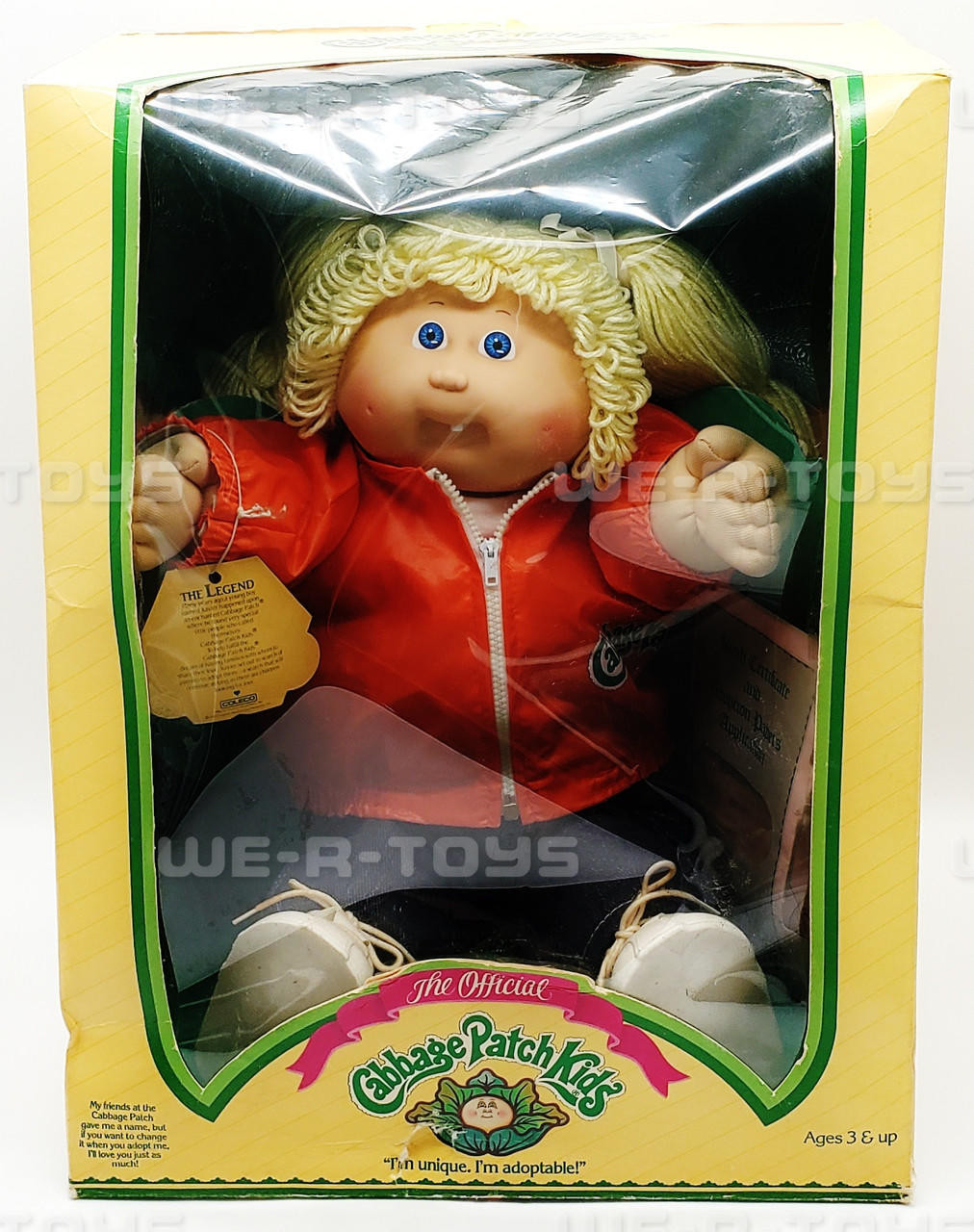 The Official Cabbage Patch Kids Blonde With Pigtails Blue Eyes Doll ...