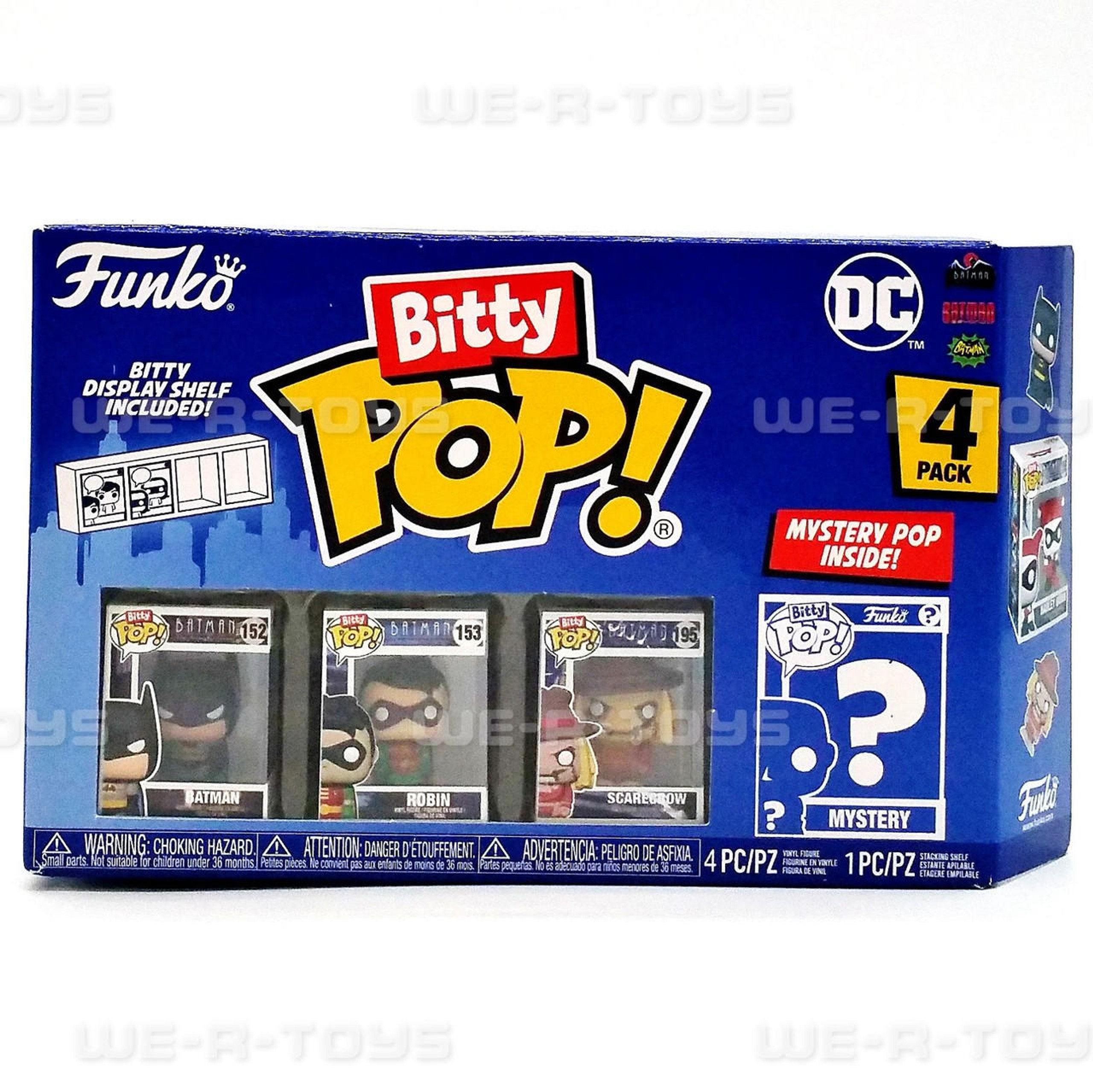 Funko Bitty Pop! 4 Pack DC Batman Robin Scarecrow and Mystery Bitty Pop ...