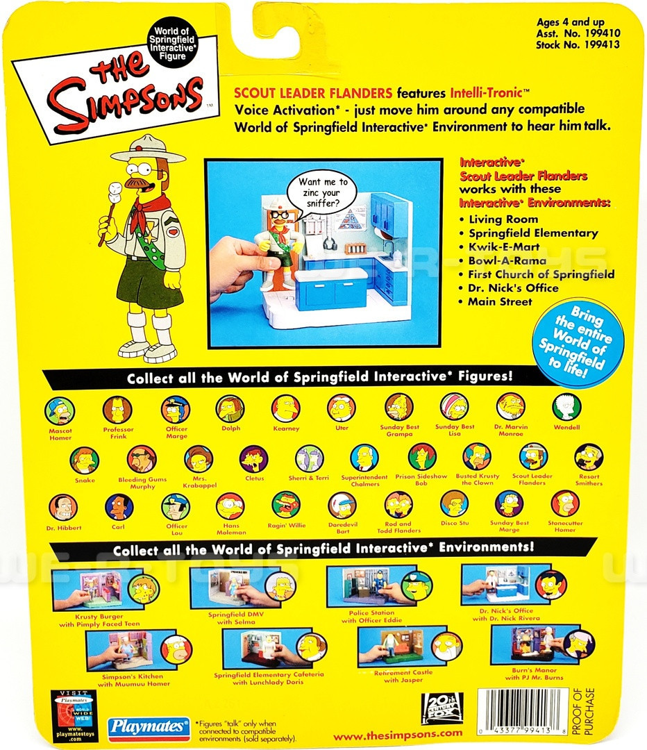 The Simpsons World of Springfield Interactive Figure Scout Leader ...