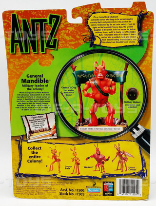 Antz General Mandible Action Figure Playmates 1998 No. 11505 NRFP - We ...