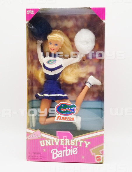 University Barbie Florida Gators Cheerleader Doll 1996 Mattel 17700 ...