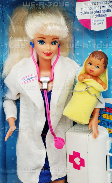 Dr. Barbie Hear Baby's Heartbeat Doll Mattel 1993 No 11160 NRFB - We-R-Toys