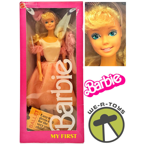 My First Barbie Ballet Doll Mattel 1986 #1788 NRFB - We-R-Toys