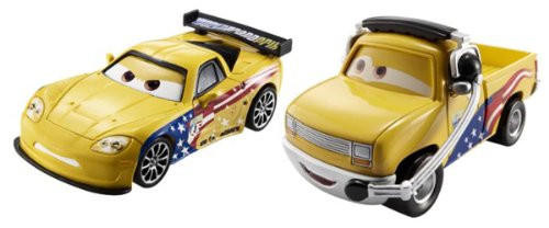 Disney Pixar CARS 2 Jeff Gorvette & John Lassetire Diecast Vehicles ...