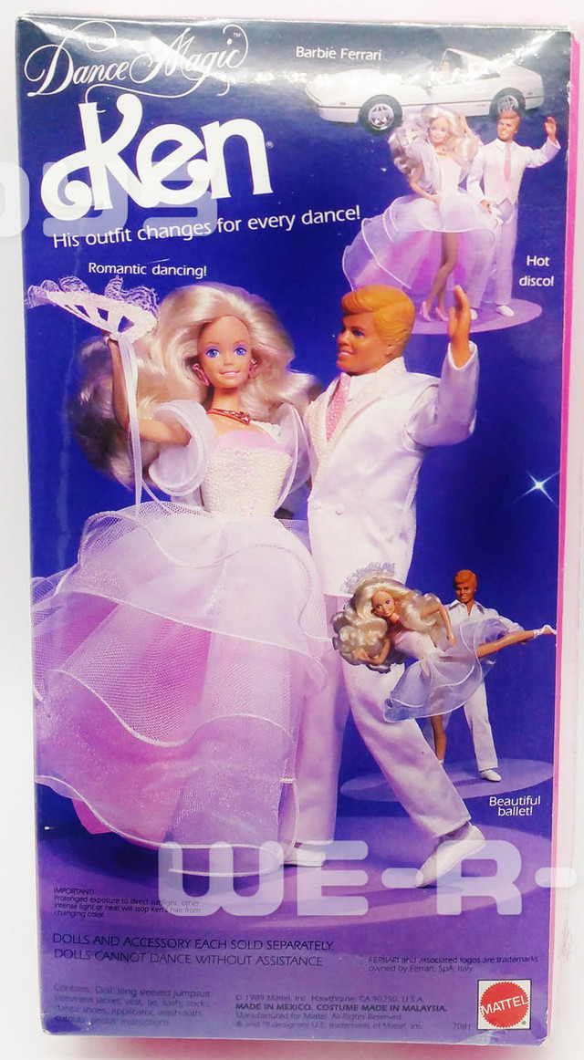 Barbie Dance Magic Ken Doll Ballet to Disco Mattel 1989 No 7081 NRFB ...