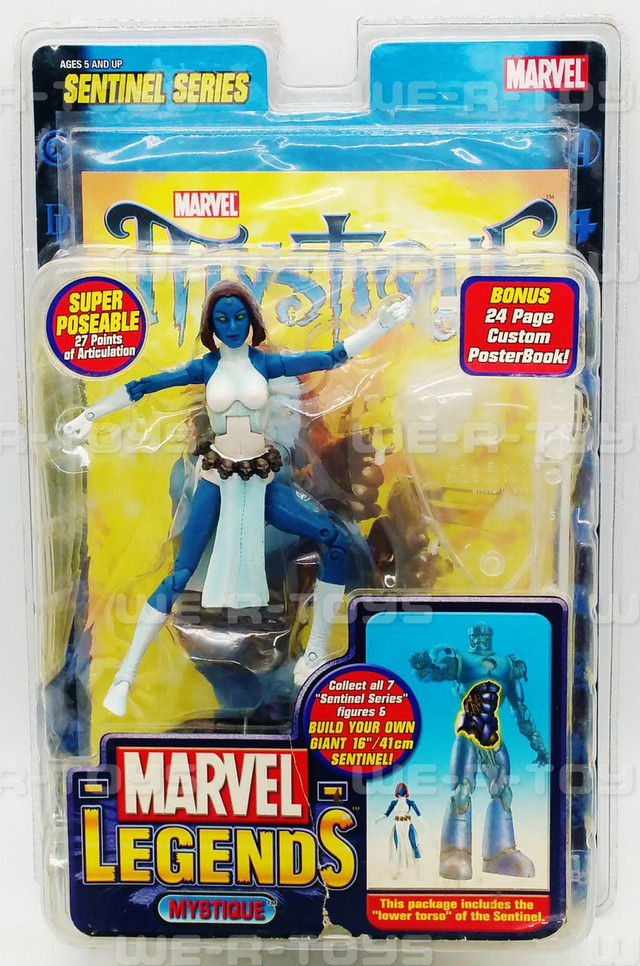 Marvel Legends Mystique Action Figure Sentinel Series 2005 Toy Biz ...