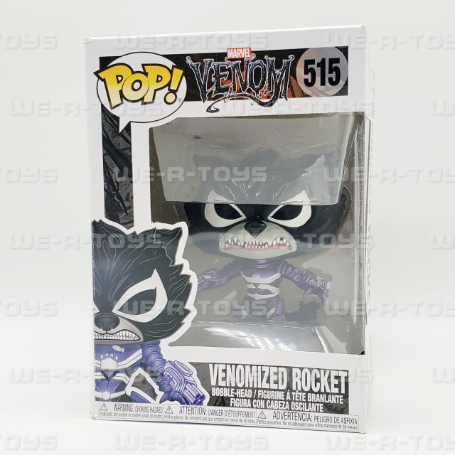 Marvel Venomized Rocket Funko Pop! Toy No. 515 Bobble-Head Venom NEW ...