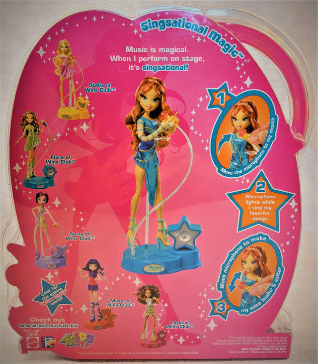 Winx Club Singsational Magic Bloom of Winx Club Doll 2005 Mattel J3895 ...