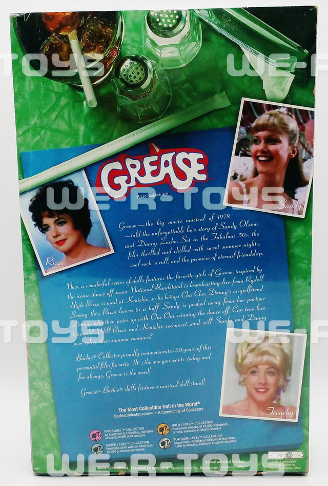 Barbie Grease RIZZO Doll Dance Off Pink Label Mattel 2008 No. M3255 NEW ...