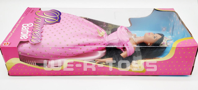 Barbie Royal Princess Doll Mattel Pink Dress Brunette1998 #22893 NEW ...