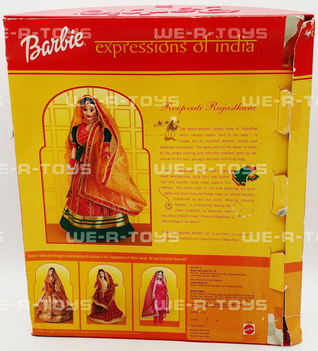 Barbie Roopvati Rajasthani Doll Expressions of India Mattel (India ...