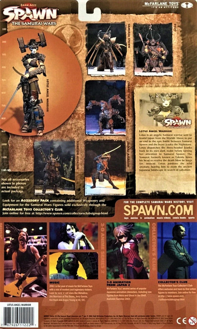 Dark Ages Spawn The Samurai Wars Series 19 Lotus Angel Warrior Action ...