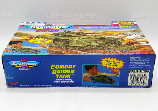 Micro Machines Military Battle Zones Combat Raider Tank Set Galoob 1996 ...