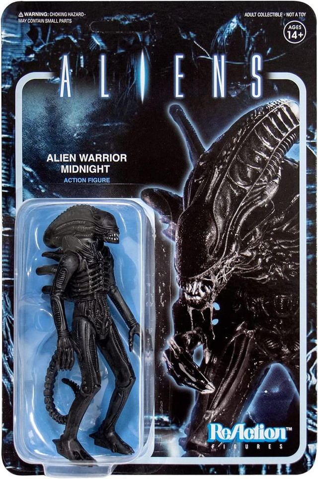 Super7 Aliens Reaction Figures Alien Warrior Midnight Action Figure ...